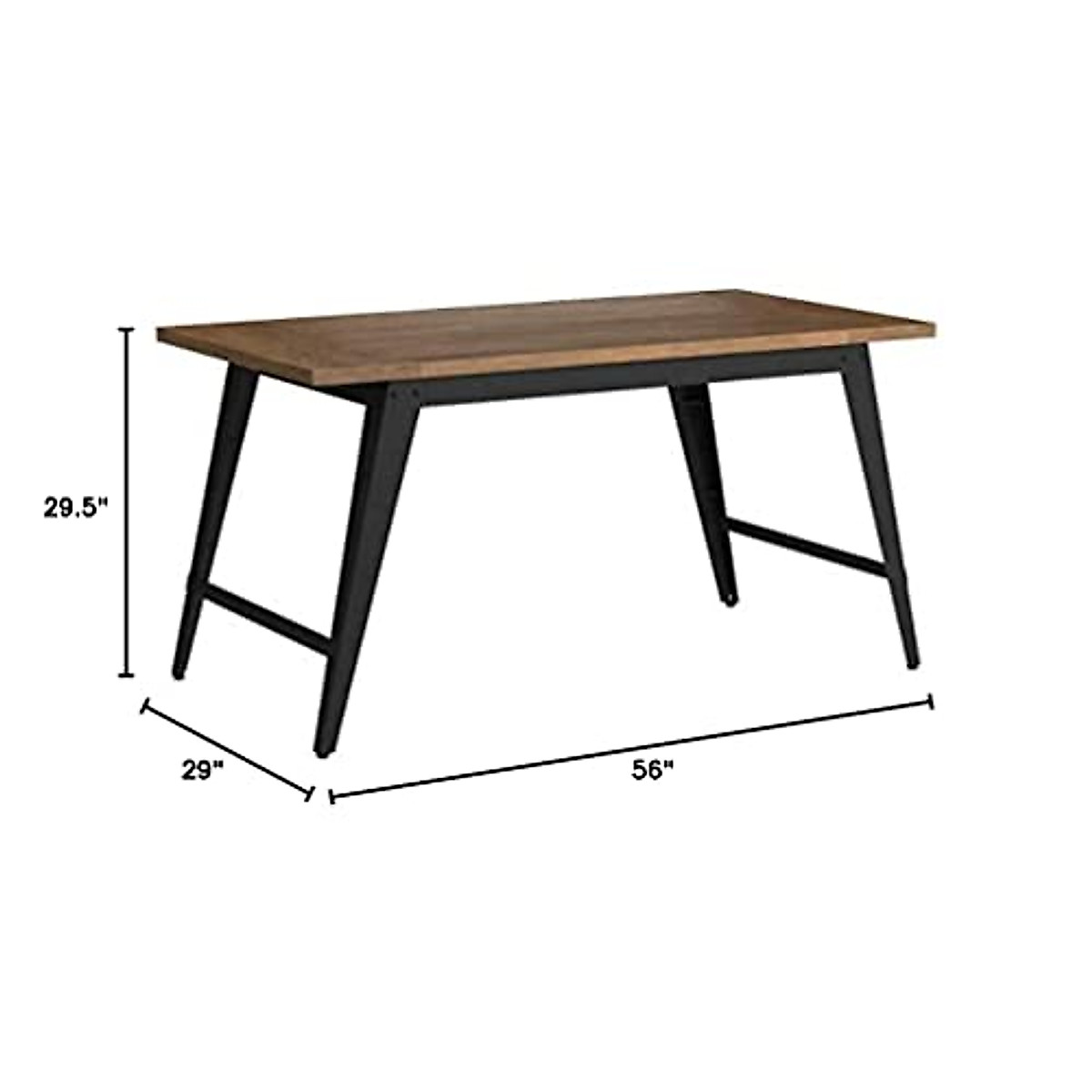Zinus Donna Wood and Metal Dining Table
