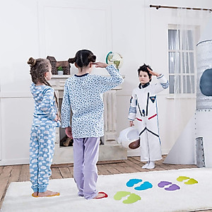 Outus 48 Pieces Carpet Feet Spots, Sit Foot Spots, Line up Spots for Classroom Floor, Carpet Markers for Teacher Supplies Classroom Rug, School Decoration (Classic)