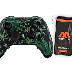 "420 Black" Anti-recoil Smart Rapid Fire Custom Modded Controller Compatible with Xbox One Elite MASTER MOD for All Major Shooter Games