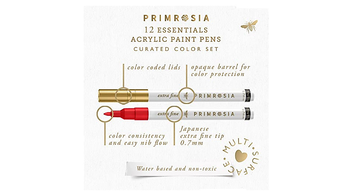 Primrosia Essential Acrylic Paint Pens for Artists