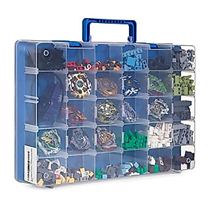 Bins & Things Toy Storage, Toy Organizer and Storage with 30 Compartments - Toy Box Display Case Compatible with Hot Wheels, Lego, lol Surprise, Matchbox, Barbie - Hot Wheels Organizer, Lego Storage