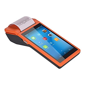 BISOFICE POS Receipt Printer, Android 8.1 OS Mobile POS, 58mm Receipt Printer, 5.45" Touch Screen PDA Printer Supports 3G WiFi BT4.0 USB OTG Bluetooth, Handheld POS Machine Terminal Printer