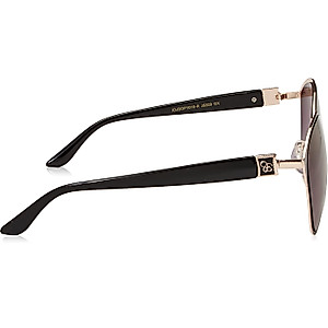 Jessica Simpson Women's J5329 Chic Metal Cat Eye Sunglasses with UV400 Protection - Glamorous Sunglasses for Women, 60mm