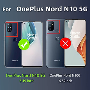 nancheng Case for OnePlus Nord N10 5G Girls Women Glitter Cute Soft TPU Cover with Ring Kickstand Strap Lanyard Bumper Shockproof Protective Cell Phone Case for OnePlus N10 5G - Purple