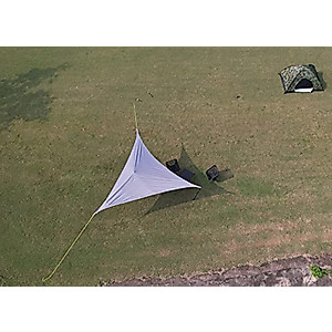 Sutekus Sun Shade Sail Canopy Waterproof Triangle Canopy UV Block Awning for Patio Outdoor Backyard Garden 9.8' x 9.8' x 9.8' (Grey)
