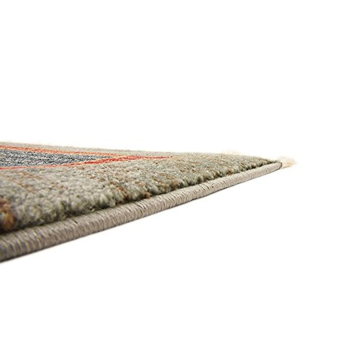 Unique Loom Fars Collection Modern Medallion Tribal Design with Natural Hues Area Rug, 9 ft x 12 ft, Light Blue/Navy Blue