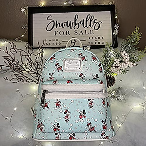 Loungefly Disney Mickey & Minnie Snowball Fight Mini Backpack