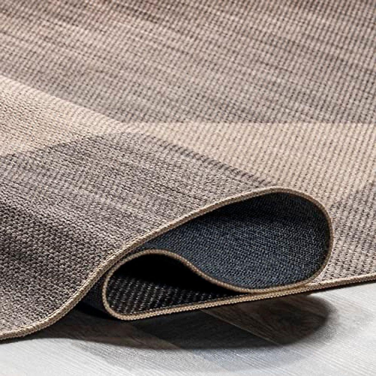 nuLOOM Simple Diamond Easy-Jute Machine Washable Area Rug, 5' x 8', Brown