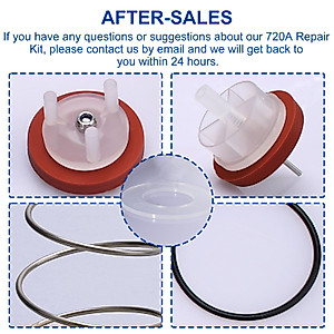 Aulpq RK1-720A Pressure Vacuum Breaker Repair Kit, for Zurn Wilkins 1/2”, 3/4”, and 1”Pressure Vacuum Breaker