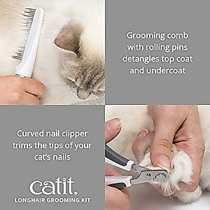 Catit Senses 2.0 Long Hair Cat Grooming Kit