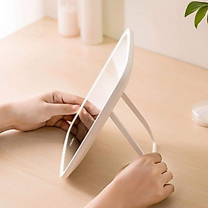 FQYYDD Illuminated Makeup Mirror Makeup Mirror Smart Portable Folding Mirror Touch Lighting