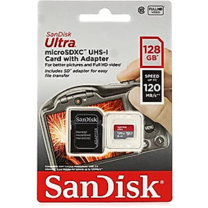 Verified by SanFlash for Amazon 770-6747-743 Sandisk Ultra 128GB microSD Memory Card for Fire Tablets and Fire -TV