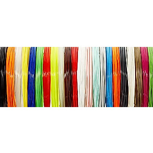 Amazon Basics PLA 3D Printer Filament, 1.75mm, 22 Assorted Colors, 1.25 kg