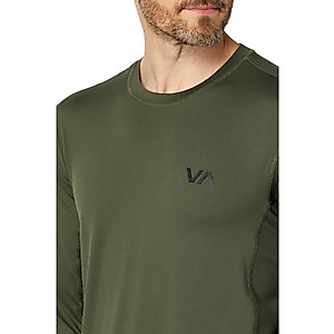 RVCA Mens Sport Vent Long Sleeve Tee - Dark Olive | Small