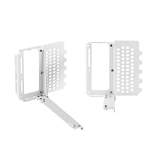 Formulamod Vertical GPU Mounting Bracket Graphics Card Holder Kit with PCI-E 4.0 x16 Riser Cable 90 Degree Right Angle 20cm (White)