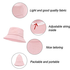 Zando Mens Bucket Hat for Men Packable Fishing Hat Summer White Bucket Hats for Women Unisex Fisherman Hat Sun Hats for Men White One Size