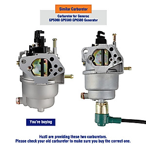 HUZTL Carburetor for Generac GP5000 GP5500 GP6500 0J58620157 5KW 5.5KW 6.5KW 389cc Generator 0G8442A111 Carb with Air Filter Tune Up Kit