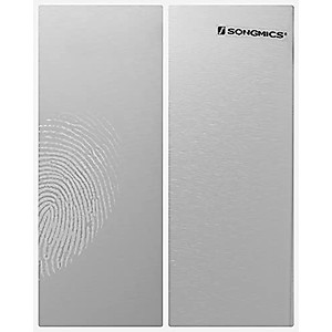 SONGMICS Trash Can, 2 x 6.3-Gallon (2 x 24L) Dual Garbage Can, Pedal Recycle Bin with Lids and Inner Buckets for Small Kitchens, Stainless Steel, Soft Closure, Airtight, Silver ULTB48NL