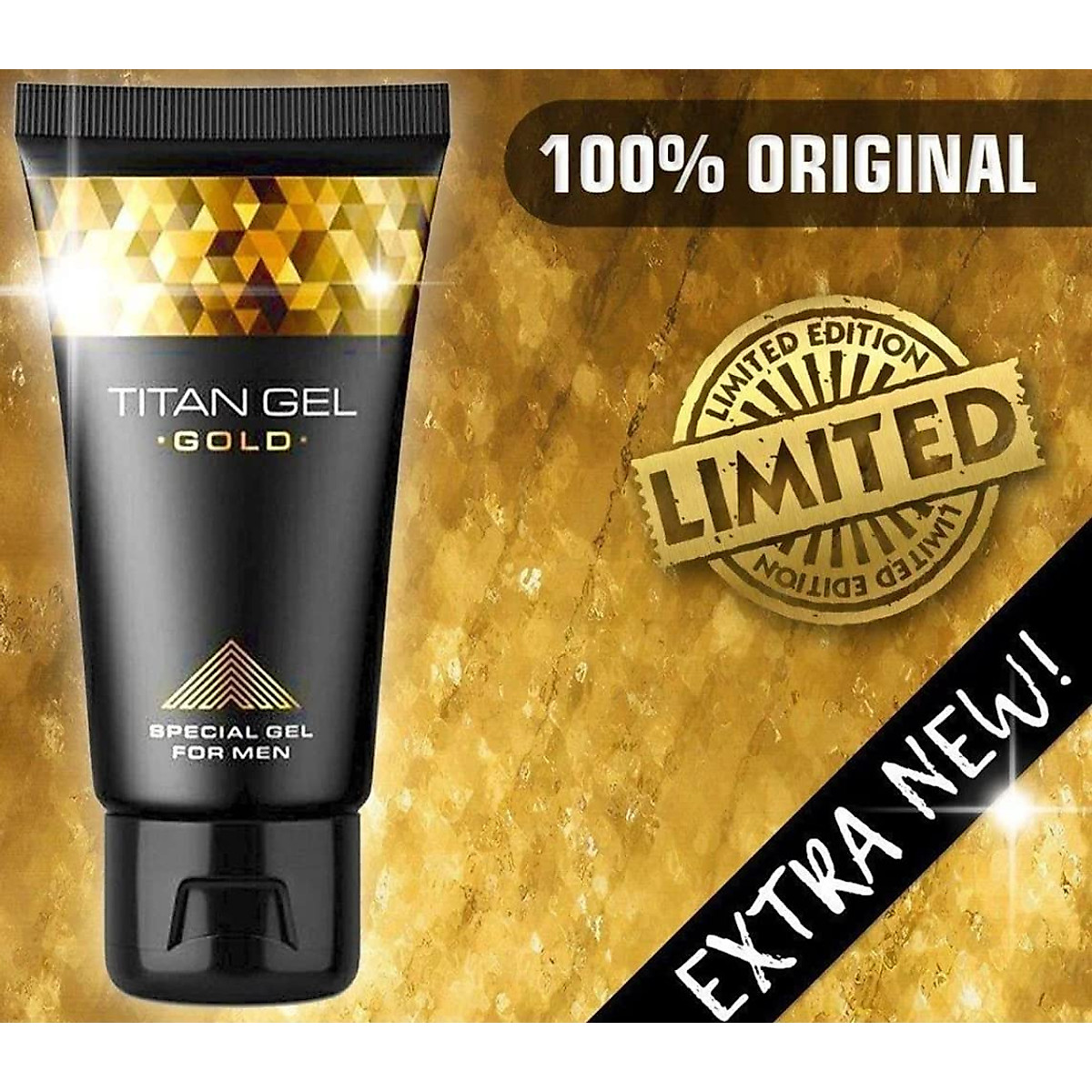 Titan Gel Gold for Men Original Gel to be Titan Man (Pack of 3)