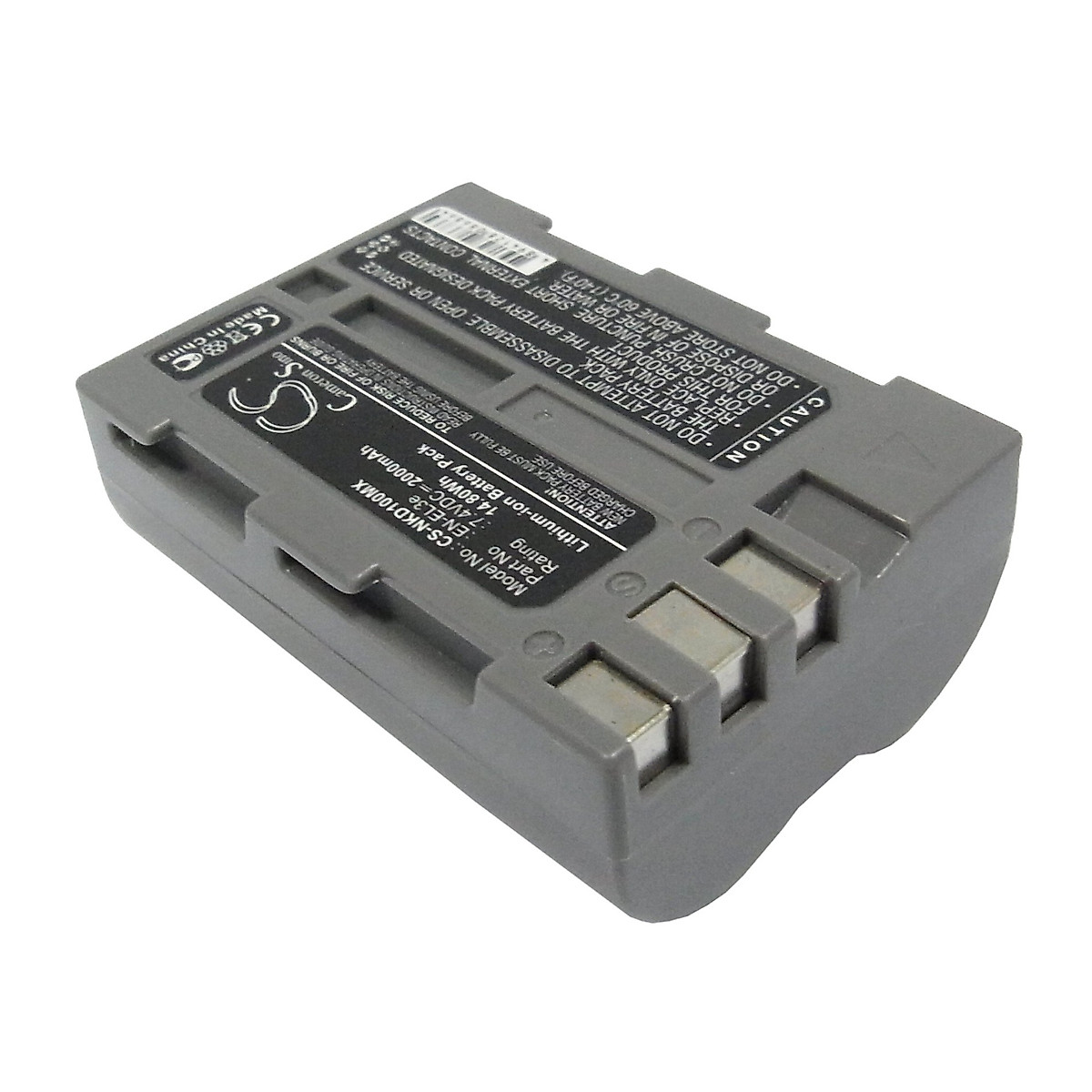FYIOGXG Cameron Sino Battery for Nikon D100, D100 SLR, D200, D300, D300S, D50, D70, D700, D70s, D80, D90, D900, DSLR D700 PN:Nikon EN-EL3e 2000mAh / 14.80Wh