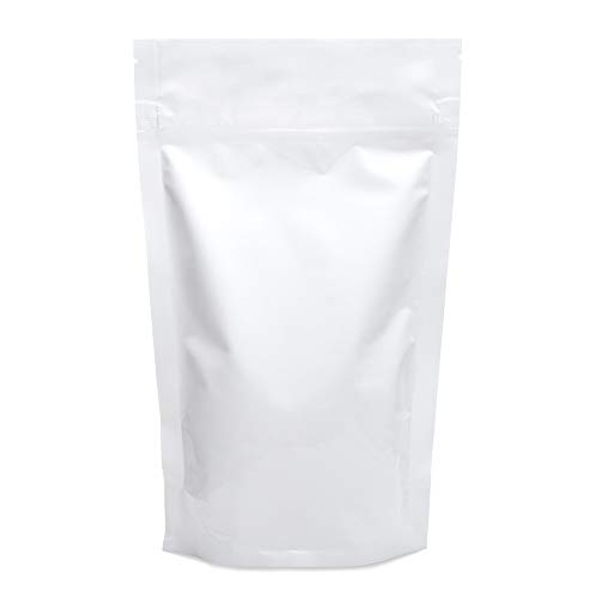 100 Pack 1 oz White Child Resistant 6"x10"x2.5" Stand Up Pouch Smell Proof Bags