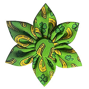 H&K Pet Pinwheel | Lucky Charm (Small) | St. Patricks Day Velcro Collar Accessory for Dogs/Cats | Fun Pet Pinwheel Collar Attachment | Cute, Comfortable Pet Accessory
