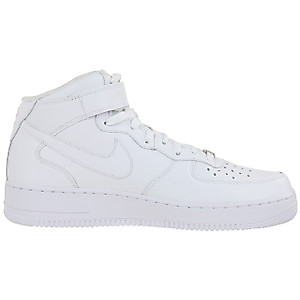 Nike Mens Air Force 1 Mid 07 Basketball Shoes White/White 315123-111 Size 13