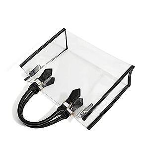Tiwougel Women Clear Crossbody Purses and Handbags synthetic Leather Top Handle Satchel Shoulder Tote Bags Medium
