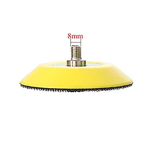 2PCS 3" Hook and Loop Backing Pads 5/16"-24 Threads Polishing Buffing Plate for Dual Action Car Polisher (8mm)