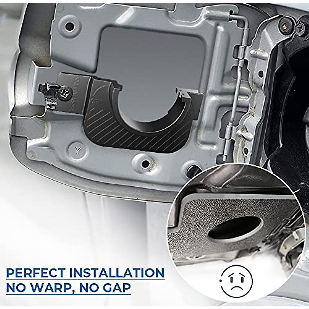 ISSYAUTO Gas Cap Holder Compatible with 2016-2023 Tacoma 3rd Gen Fuel Cap Holder, Black