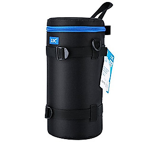 JJC DLP-7II Water Resistant Deluxe Lens Pouch Bag Case for Nikon AF-S NIKKOR 200-500mm F5.6E ED VR/Sigma 150-500mm F5-6.3/ Sigma 150-600mm F5-6.3 DG OS HSM/Tamron SP 150-600mm F5-6.3 Di VC USD G2