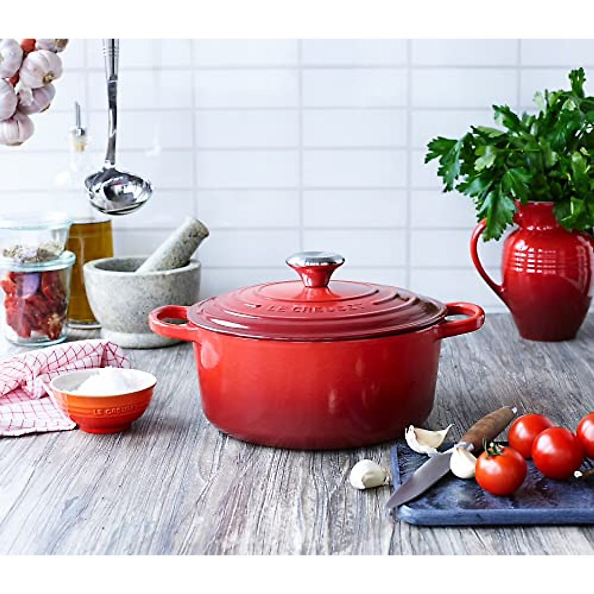Le Creuset Enameled Cast Iron Signature Round Dutch Oven, 3.5 qt. , Cerise