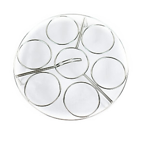 Stainless Steel Egg Poacher Cooker Eggs Poaching Cup Egg Poachers Nonstick Egg Poaching Cups Compatible with Most Pans (6 Cup Egg Poacher)