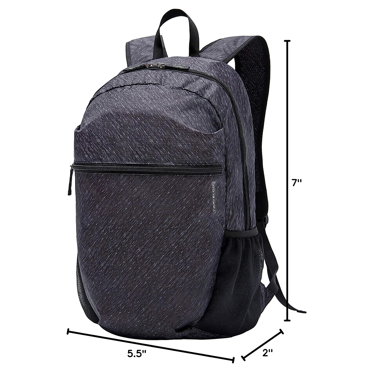 Travelon Clean-Packable Backpack-SILVADUR Treated-Gray Heather, One Size