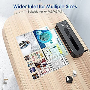 Laminator Machine 9-Inch Lamination with Laminating Sheets 5 in1 Thermal Laminater Personal Portable Laminate for Office Home School Quick Heating