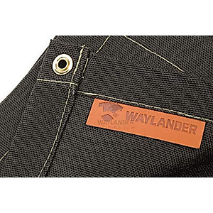Waylander Svalinn Fiberglass Welding Blanket – Flame Retardant Fabric Up to 1400°F; Heavy Duty Double-Sided Vermiculite Treated Fiberglass for Less Shed and Fierce Spark Protection (6' x 6', BLACK)