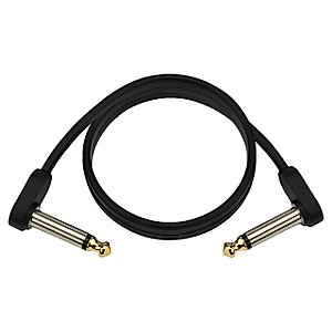D'Addario Accessories Instrument Cable, Flat-Right Angle, 2 in (PW-FPRR-02)