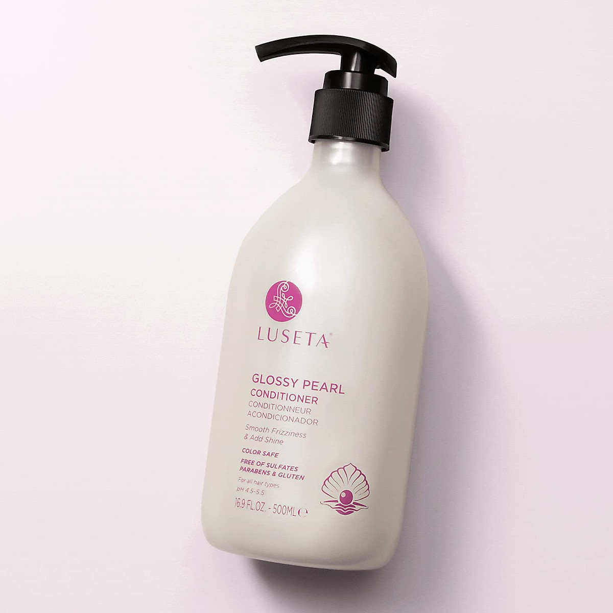 Luseta Glossy Pearl Conditioner for Smoothing and Nourishing Frizzy, Deep Moisturizing Conditioner with Pearl Extract, Awakening shine for Dull hair 16.9 fl.oz.