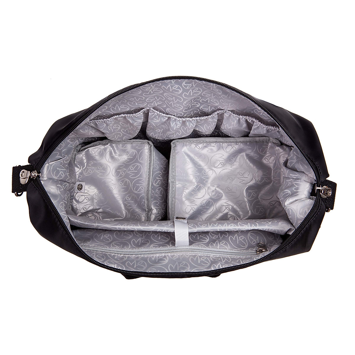 Sarah Wells Lizzy Breast Pump Bag - Compatible with Spectra, Medela, and More - Insulated Cooler Pocket (Black)