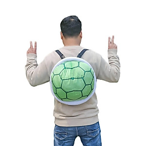 zhqinger Turtle Shell Costumes Backpack Costume Turtle Shell Plush Funny Cosplay Dress for Halloween Holiday Party for Adult,Teens (Small)