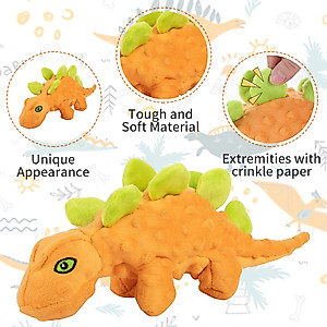 Alphatool Squeaky Dog Toy for Aggressive Chewer, Tough Plush Dog Toys for Large Dogs, Crinkle Interactive Puppy Dog Toys for Small Medium Dogs