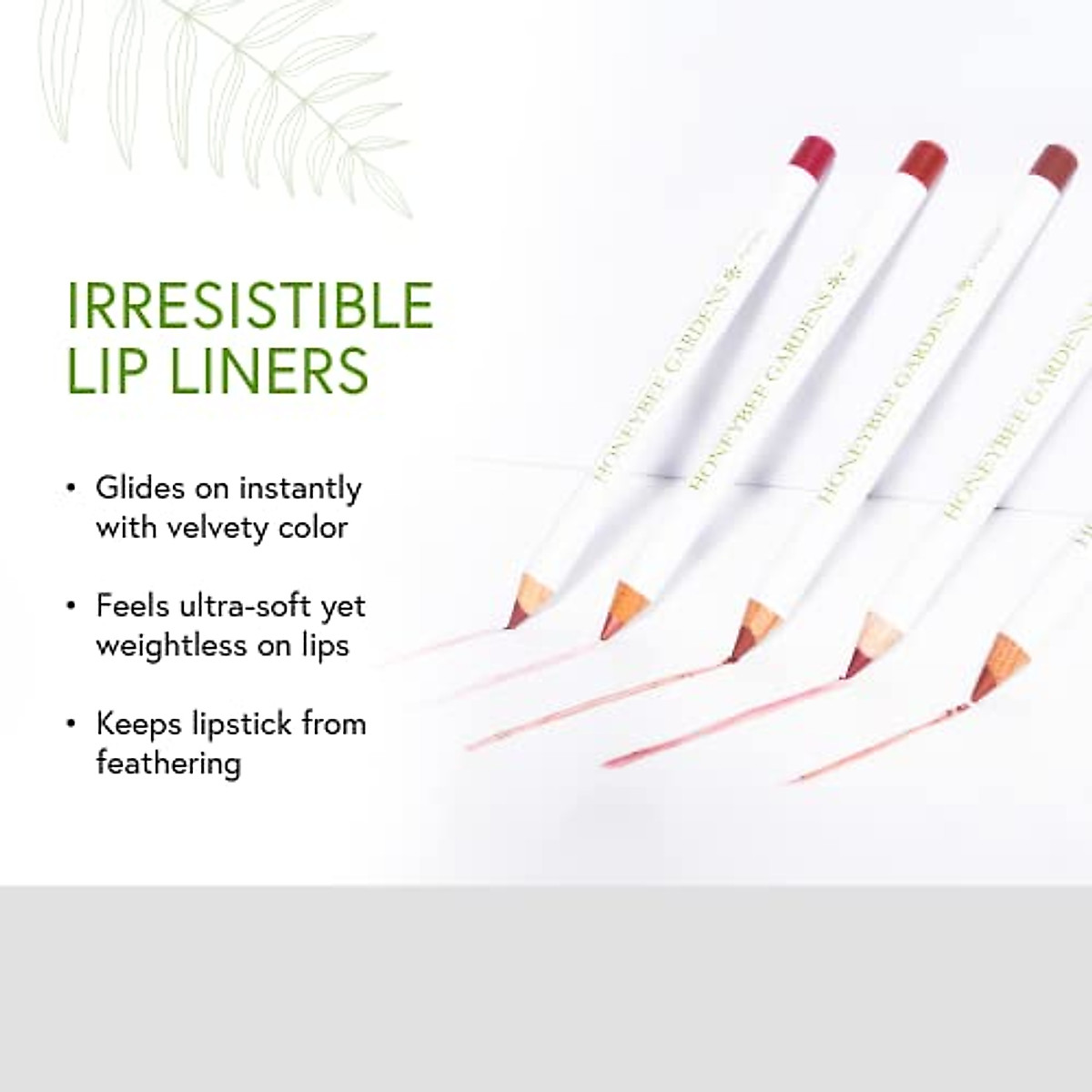 Honeybee Gardens Irresistible Lip Liner In Spice, Rosey Cinnamon Color, Long-Lasting, Gluten-Free, Vegan, 0.04 oz