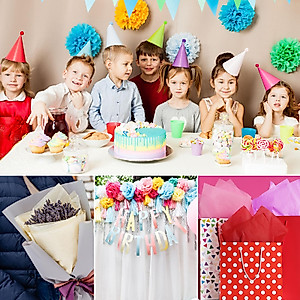 Morcheiong 60 Sheets Tissue Paper in 30 Colors Rainbow Tissue Paper Bulk Gift Wrapping for DIY Art Craft Floral Birthday Party Festival(20 x 14.5 inches /50 x 37cm)