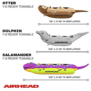 AIRHEAD Towable Animal Tube, Otter, 1-2 Rider Towable Tube for Boating