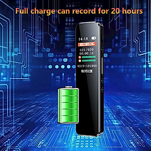 Metyoxmmx Digital Voice Recorder Voice Activated Recorder for Lectures Meetings 4608 Hours Sound Audio Recorder Dictaphone Recording Device with PlaybackMP3 Player Password Variable Speed 64GB