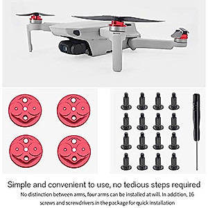 Muised Rc Accessories and Parts 4pcs Metal Motor Covers Dustproof Protective Cover for Drone Mavic Mini Drone Flying Accessories Travel Mini Drone Accessories