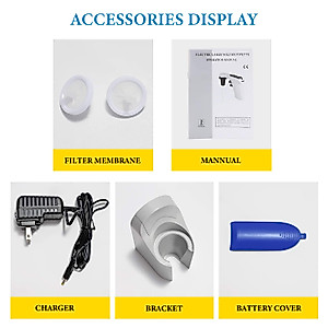 CGOLDENWALL Electric Pipettor Large Volume Automatic Motorized Pipette Filler Portable Pipette Controller for Biology Chemical Lab Speed Adjustable High Accuracy 0.1-200ML