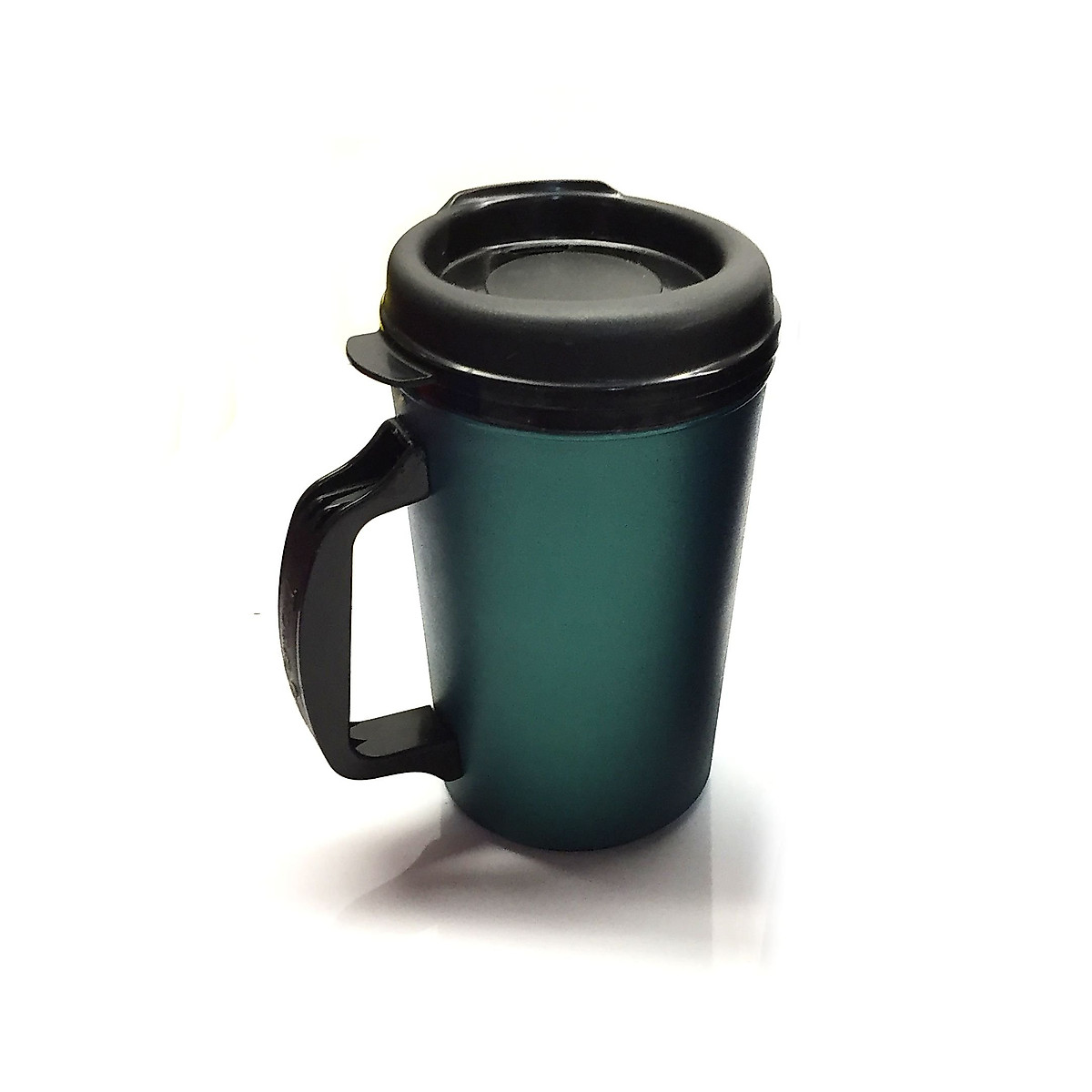 GAMA Electronics 20 oz ThermoServ Foam Insulated Coffee Mug Black/Green Two Pack