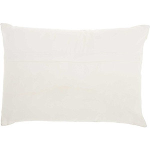 Nourison Mina Victory DR164 Luminescence I Love You More Throw Pillow, 14" x 20", Pewter