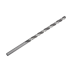 HARFINGTON 6542 High-Speed Steel Twist Drill Bit, 8.2mm Drill Bit 200mm Length Extended Straight Shank Black Oxide Ground Drill Bit for Steel Aluminum Alloy